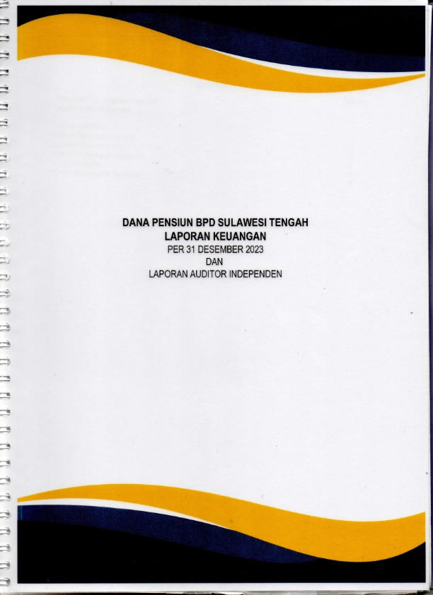 Laporan Keuangan Audit Tahun 2023 - Dana Pensiun Bank Sulteng